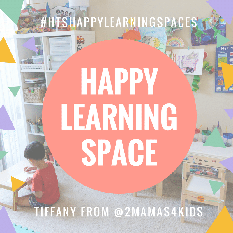 Happy Learning Space by Tiffany from 2mamas4kids - Happy Tot Shelf
