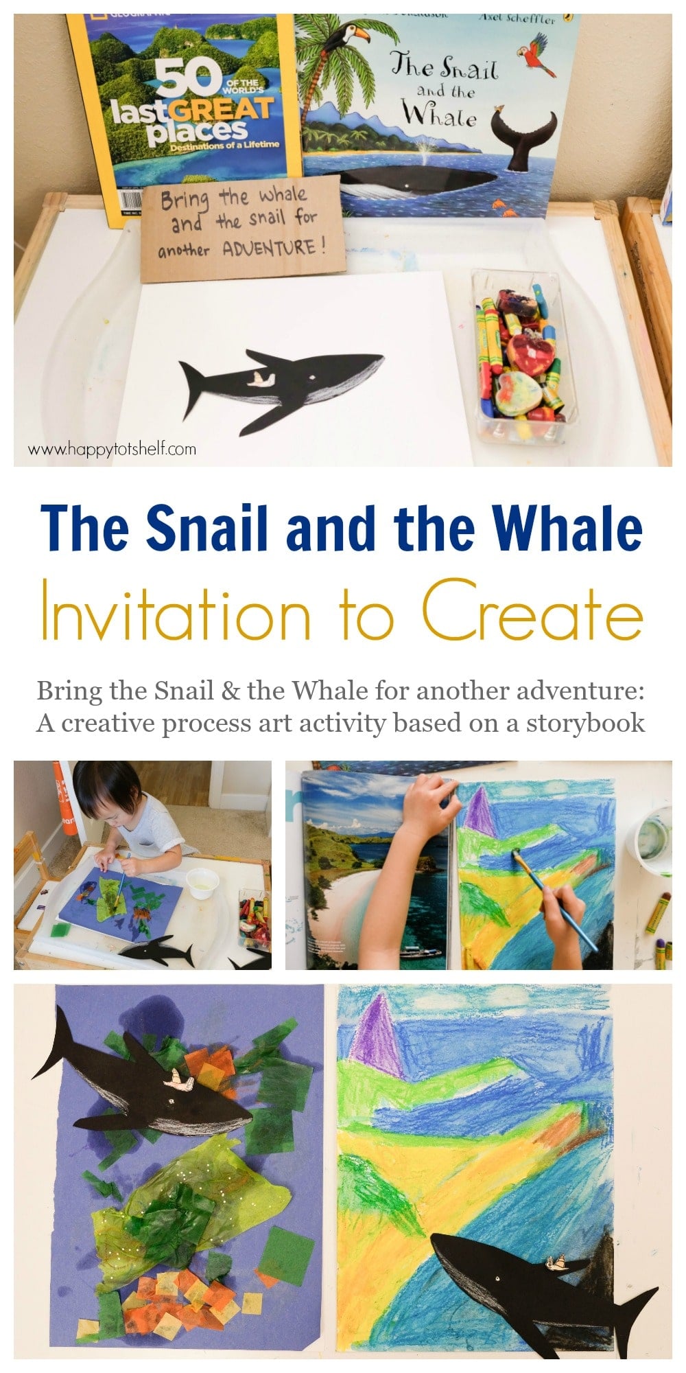 The Snail and the Whale Invitation to Create - Happy Tot Shelf