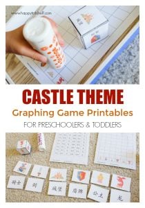 Castle Theme Graphing Game (Printable available!) - Happy Tot Shelf