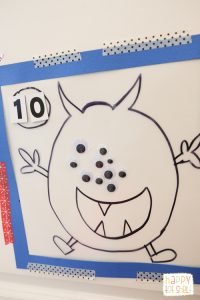 Cute Monster Eyes Counting Activity - Happy Tot Shelf