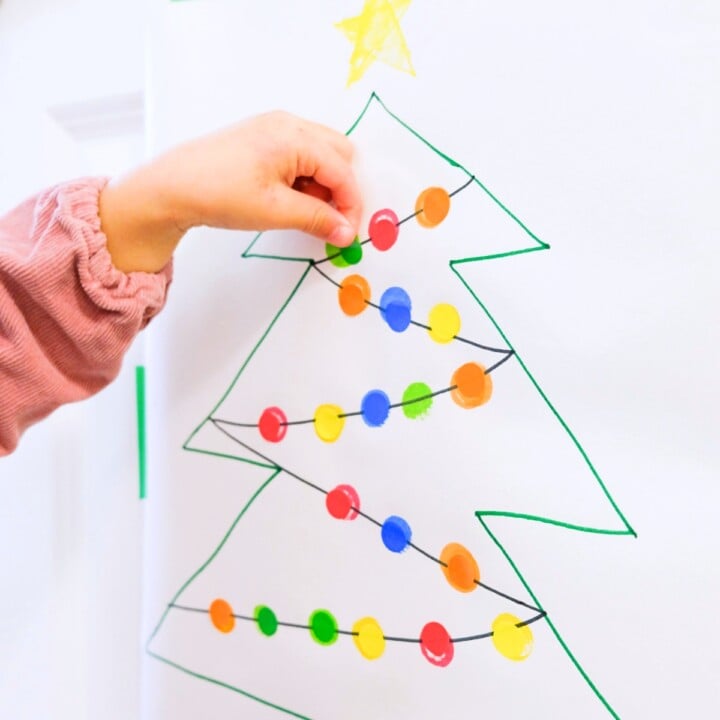 Dot Stickers Christmas Lights Learning Activities - Happy Tot Shelf