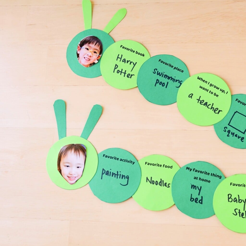 Make a Cute Preschool All About Me Caterpillar (with Free Printable)