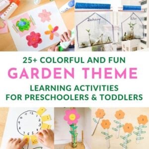 Garden Theme Learning Activities and Learning Shelf - Happy Tot Shelf