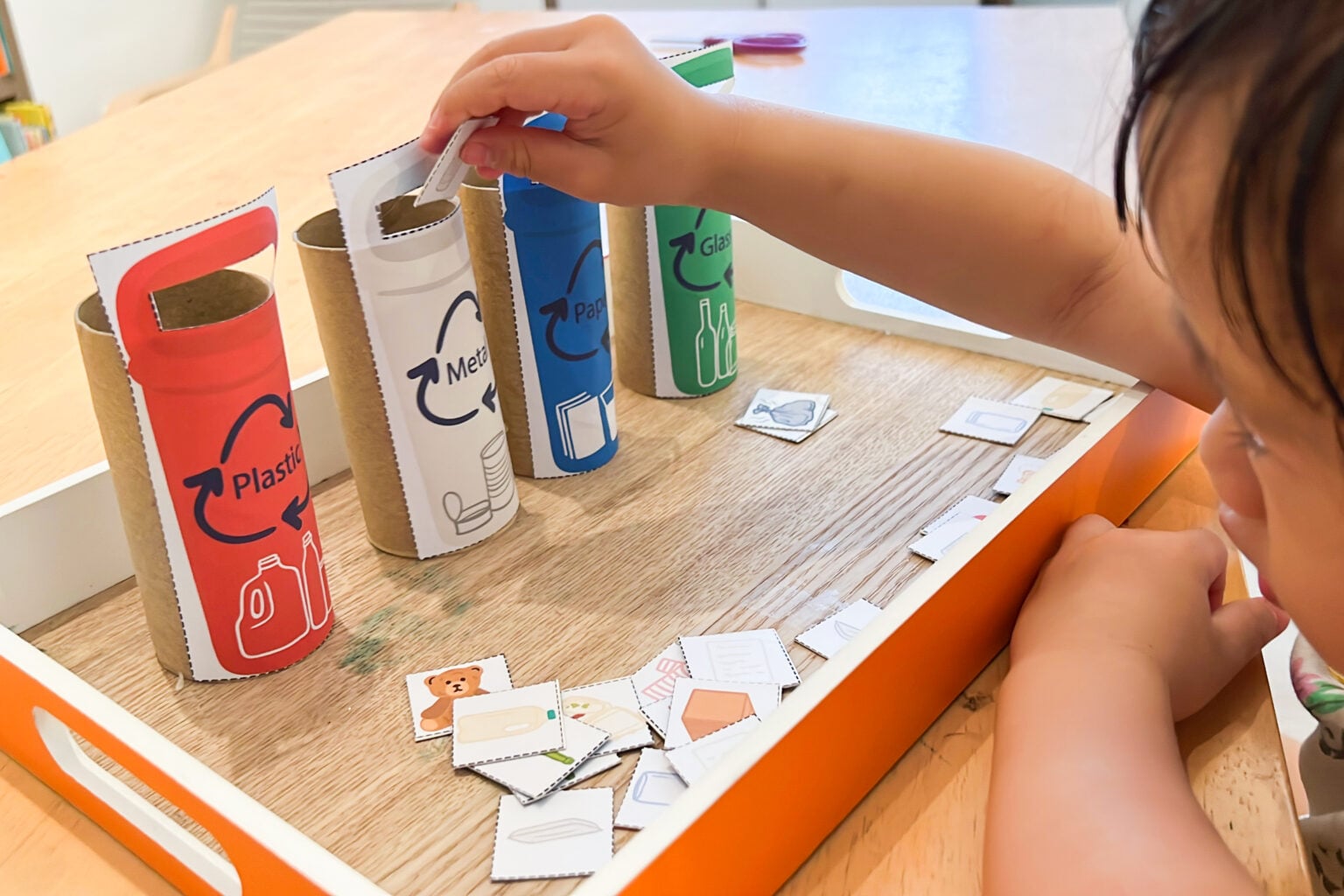 Sort Before You Recycle - A Fun Recycling Activity for Preschoolers