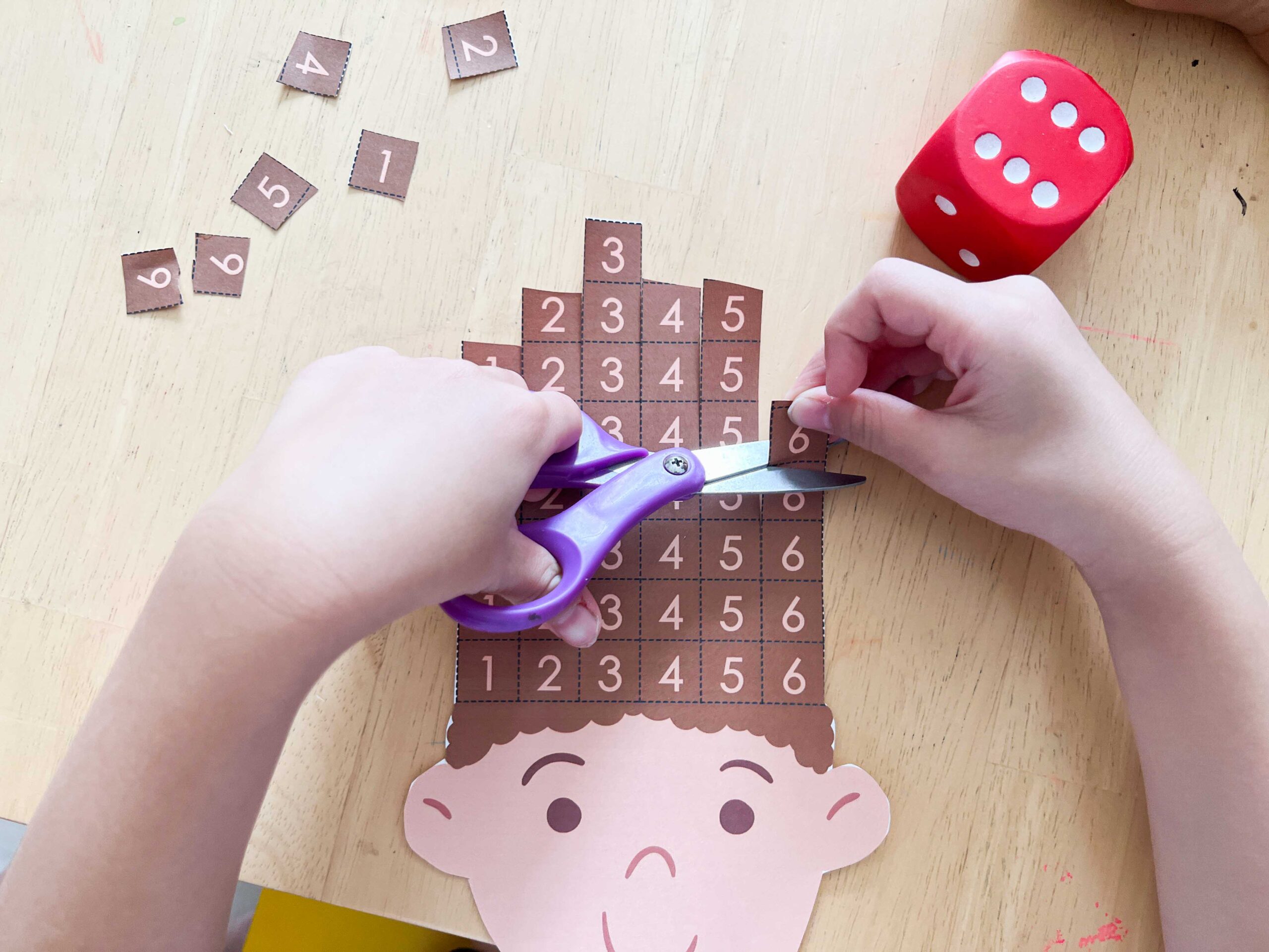 Haircut Number Game A Fun Counting And Cutting Activity For Preschoolers Haircut Number Game A Fun Counting And Cutting Activity For Preschoolers