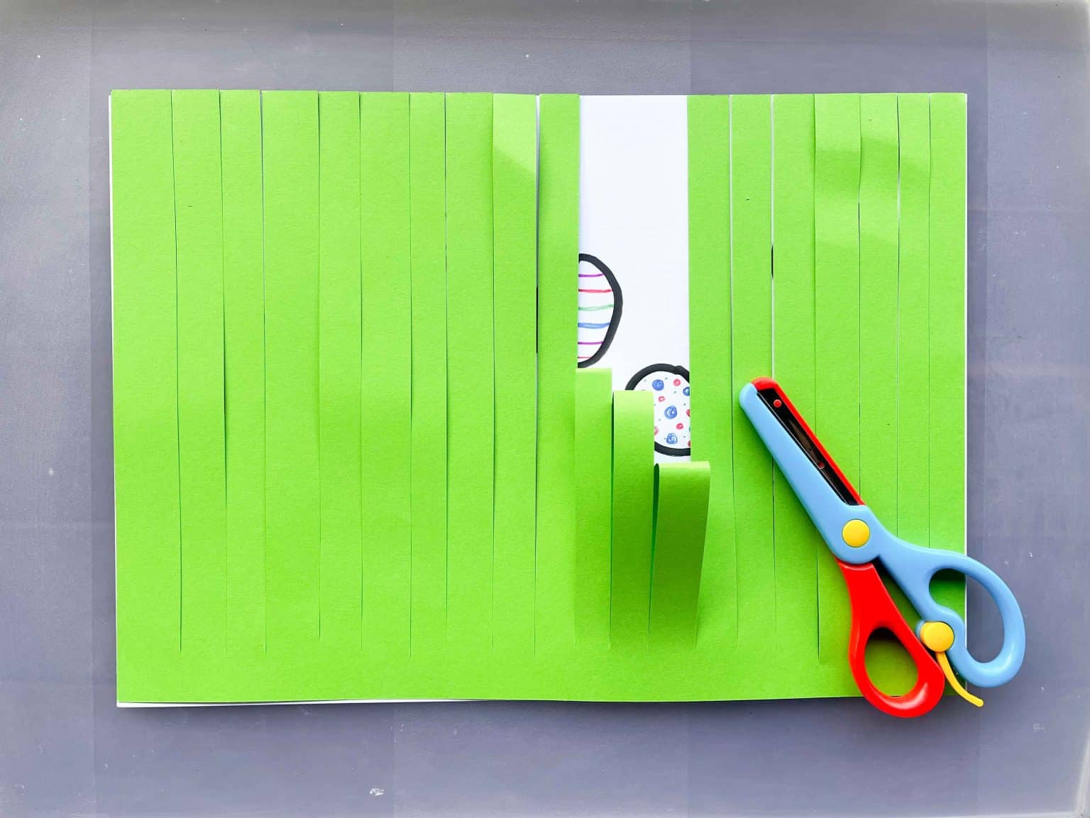 Easter Egg Hunt - An Easy Cutting Activity for Toddlers