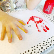 Delightful Handprint Colour Mixing Activity for Children - Happy Tot Shelf