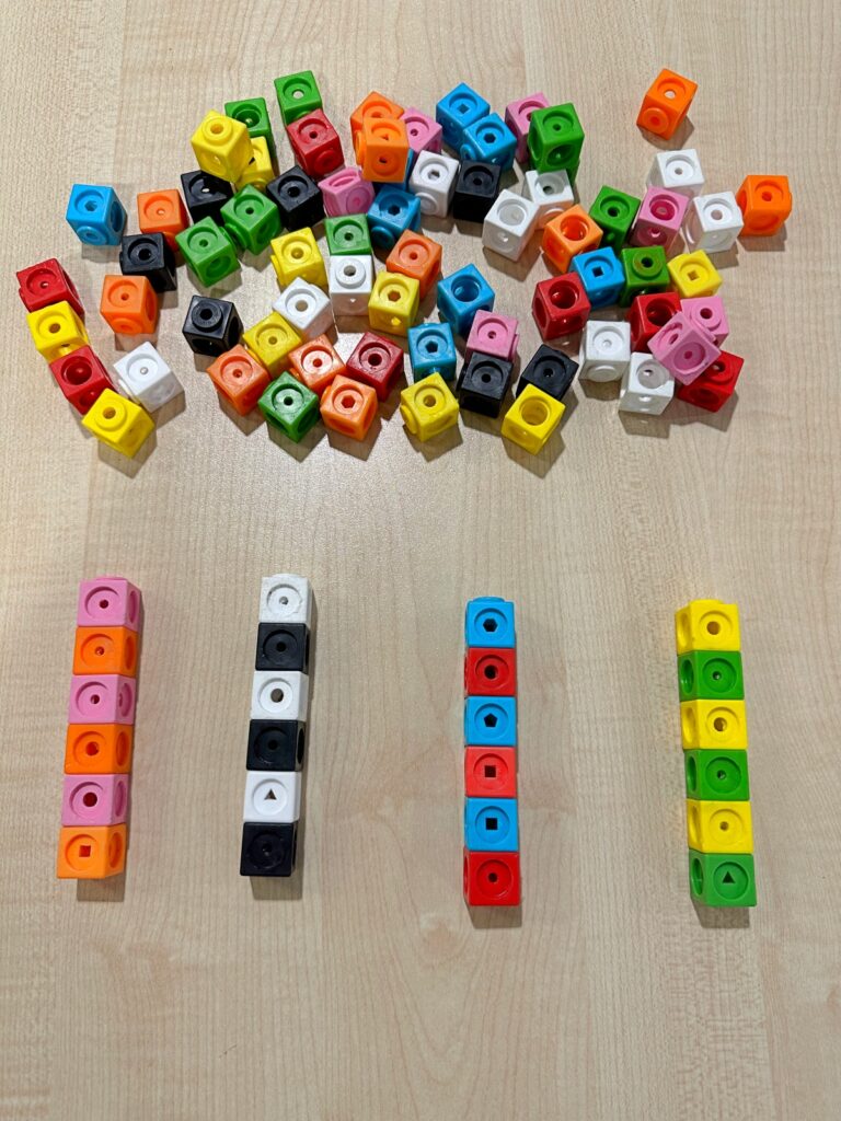 Fun Math Activities with Multilink Cubes - Happy Tot Shelf