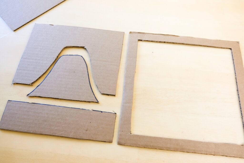 DIY Volcano Anatomy Puzzle for Kids to Learn Parts of a Volcano