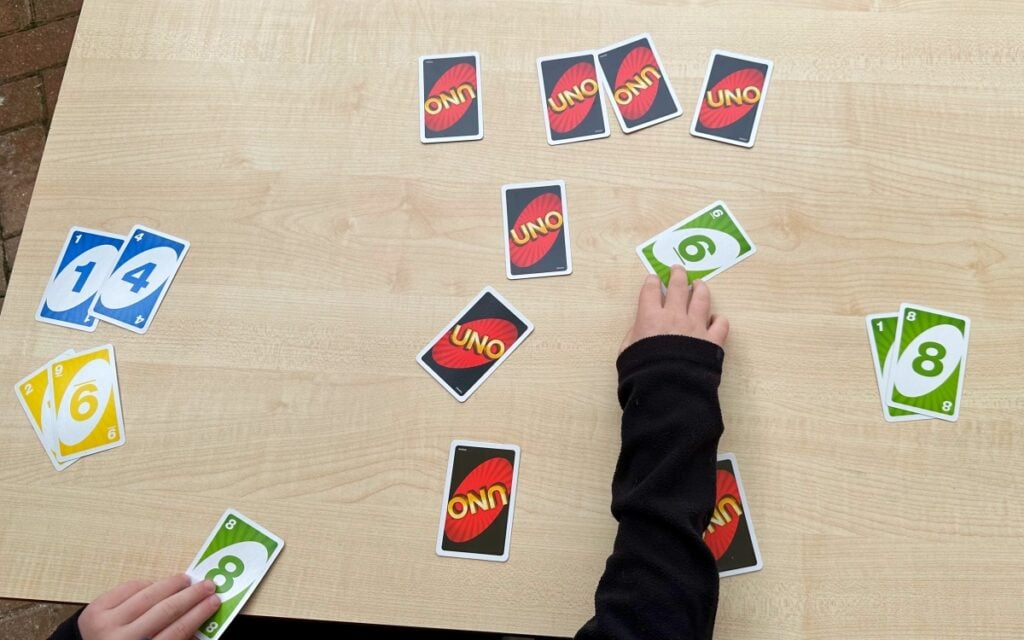 Fun Learning Math Activities with Uno Cards - Happy Tot Shelf