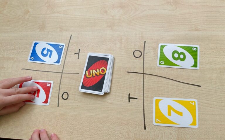 Fun Learning Math Activities with Uno Cards - Happy Tot Shelf