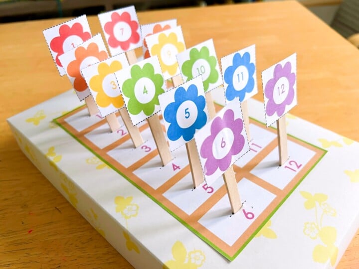 Counting Flowers Activity for Preschoolers - Happy Tot Shelf