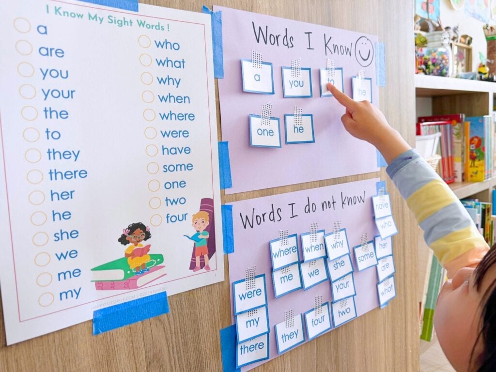 Learn to Read Part 4: 10 Easy Sight Words Activities for Kindergarten ...